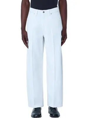 LEMAIRE Lemaire Men Wide-Leg Denim Trousers White