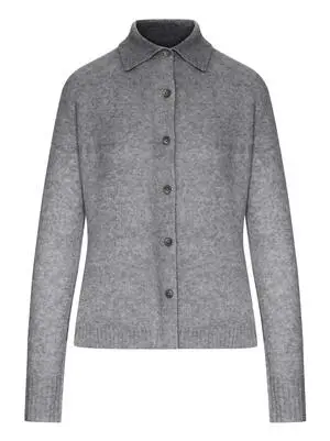 Max Mara Collared Cardigan - Grey