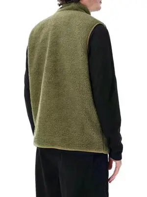 KAVU Cooper Fleece Corduroy-pocket Gilet - Green