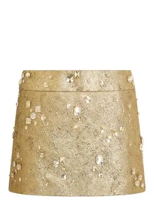 DOLCE & GABBANA Jacquard Skirt With Embroidery