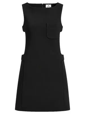 COURREGES Cut-out Crêpe Dress - Black