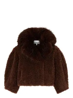 GANNI Ganni Women Shearling Jacket Multicolor