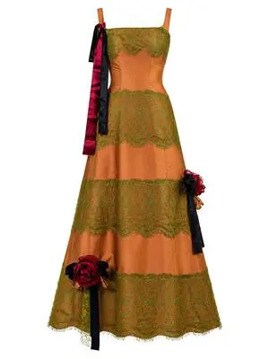 SALMA OSMAN Lace A-Line Gown