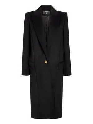 BALMAIN Wool Oversized-Fit Overcoat