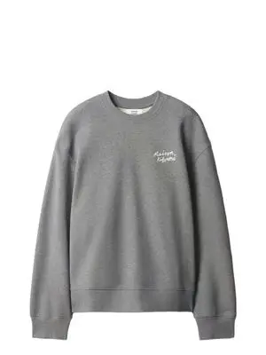 MAISON KITSUNÉ Handwriting-embroidered Sweatshirt
