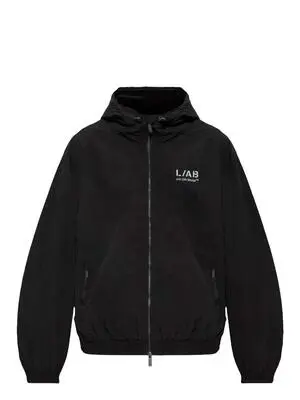L/AB C/O OFF-WHITE Logo-print Hooded Jacket