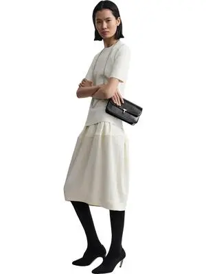 TOTEME Sculptural Skirt Ecru
