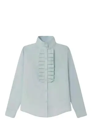 Gimaguas Chris Ruffled Shirt - Blue