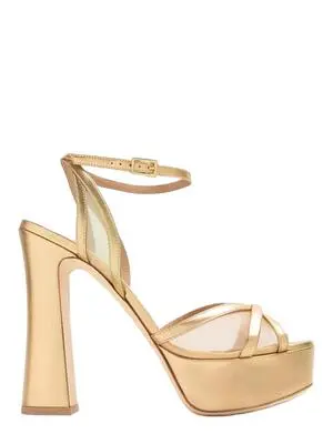 MALONE SOULIERS Sylvie Platform Sandals Gold