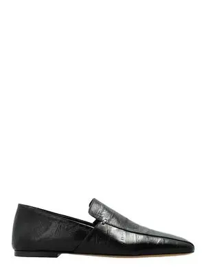 YUZEFI Sahra Eel-effect Leather Loafers