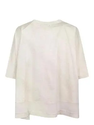 MIZUIRO IND Mesh-panel Wide-leg T-shirt