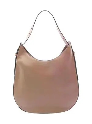TOD'S 2010s Medium Oboe Shoulder Bag Neutrals