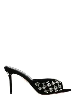 AQUAZZURA Sugar Mule Sandals - Black