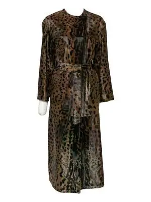 SALVATORE SANTORO Leopard-print Belted Jacket