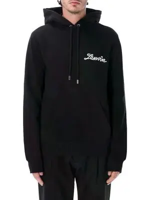 LANVIN Ribbon Hoodie In Cotton Black