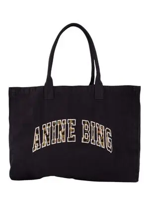 ANINE BING Leo Canvas Tote