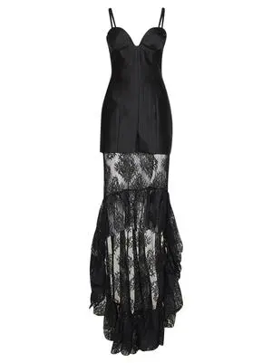 GIUSEPPE DI MORABITO Giuseppe Di Morabito Lace Bustier Maxi Dress