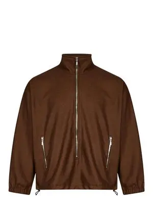 SONG FOR THE MUTE Half-zip Drawstring-hem Pullover Jacket