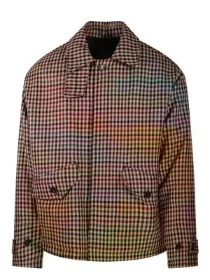 COSTUMEIN Check-pattern Button-fastening Jacket