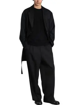 SSSTEIN Crew-neck Ribbed-trim Sweater