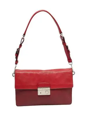 PRADA Sound Saffiano Leather Shoulder Bag