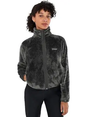 Columbia Fire Side Reignited Sherpa Full Zip Women's Jacket Sedona Sage/plush Shark/diamond