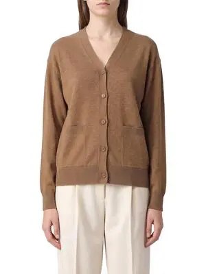 MAX MARA V-neck Wool Cardigan With Dropped Shoulders