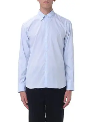 BROOKSFIELD Striped Cotton Shirt With Logo And Button-down Collar Gnawed Blue