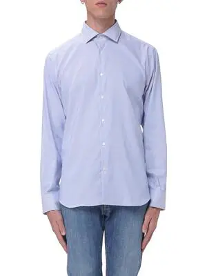 BROOKSFIELD Structured Striped Cotton Shirt With French Collar - Blue