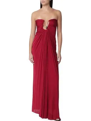 Christopher Esber Off-the-shoulder Long Jersey Evening Gown Wine