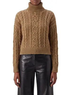 RALPH LAUREN Cotton Turtleneck Jumper With Dropped Shoulders