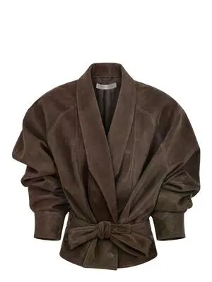 NINEMINUTES The Box Tabacco Belted Coat