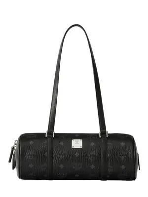 Mcm Aren Small East West Shoulder Bag Black