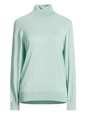 PANGAIA Woman Turtleneck Turquoise Size S Merino Wool Blue
