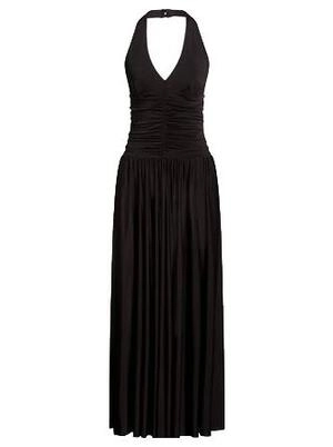 VICOLO Woman Maxi Dress Black Size Onesize Polyester, Elastane