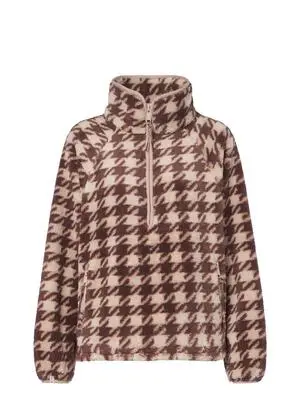 The Upside Palacio Harlow Houndstooth Fleece Sweater Multicoloured