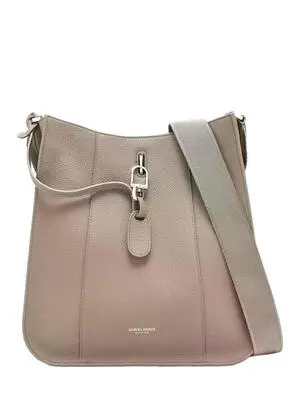 GIORGIO ARMANI Grained Leather Shoulder Bag