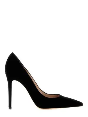 GIANVITO ROSSI Velvet Mini Pumps - Black