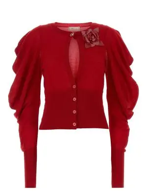 Blumarine Elegant Cardigan - Red