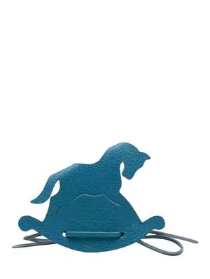 HERMÈS 2010-2026 Evercolor Petit H Cheval A Bascule Charm Key Chain