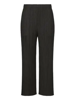 Issey Miyake Pleated Trousers Gray