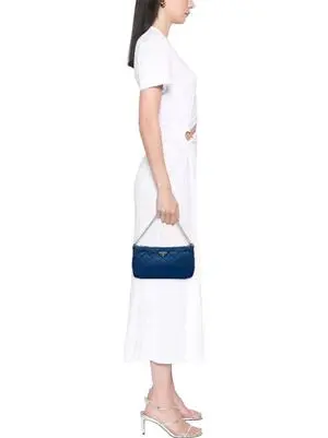 Prada 2000-2013 Impuntu Tessuto Satchel - Blue