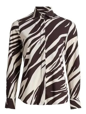 CHIARA BONI LA PETITE ROBE Rosyna Zebra-stripedjersey Shirt