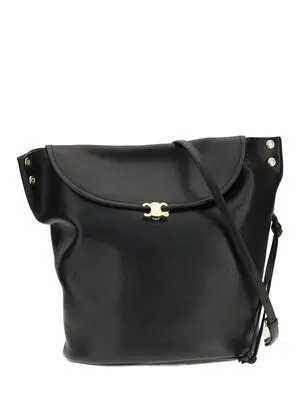 Celine Celine Women Bucket Soft Triomphe Black