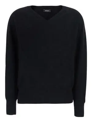 LEPLAIN Leplain Women Black Sweater With V Neck In Cashmere For Women