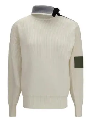 Loewe High-neck Wool Sweater - White
