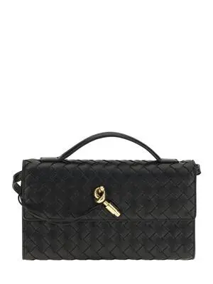 Bottega Veneta Bottega Veneta Women Andiamo 25 Top-Handle Clutch Black