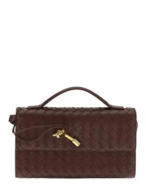 Bottega Veneta Bottega Veneta Women Andiamo 25 Top-Handle Clutch Brown