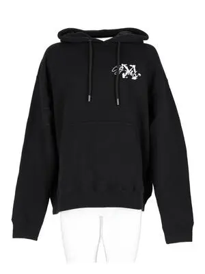 Off-White Off-White Men Felpa Con Logo Black