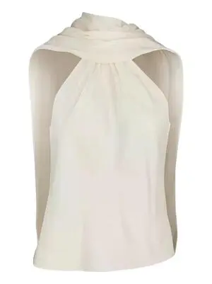 Simkhai Scarlett Sleeveless Top Neutrals